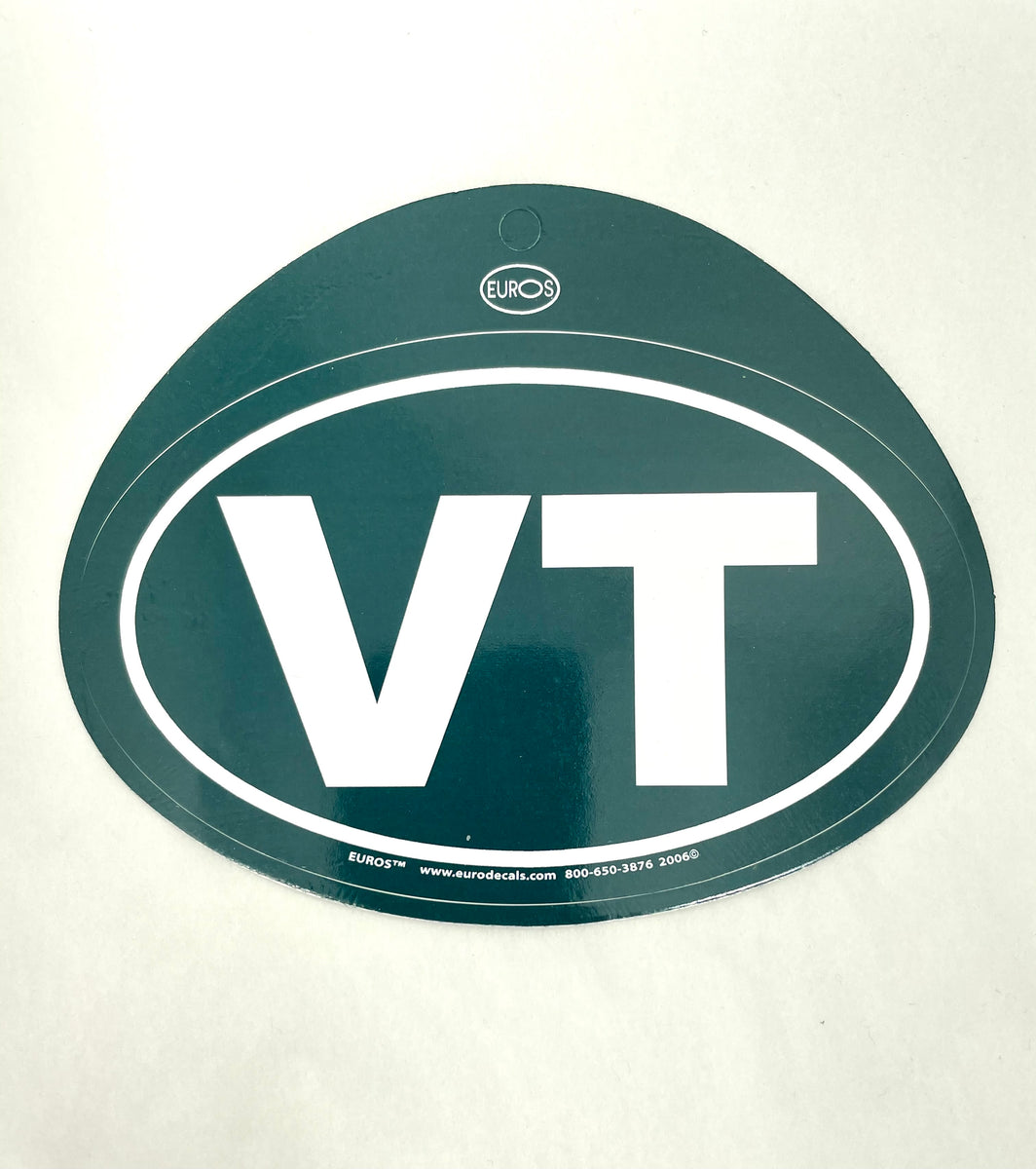 Green VT Euro Sticker – Shaw's General Store